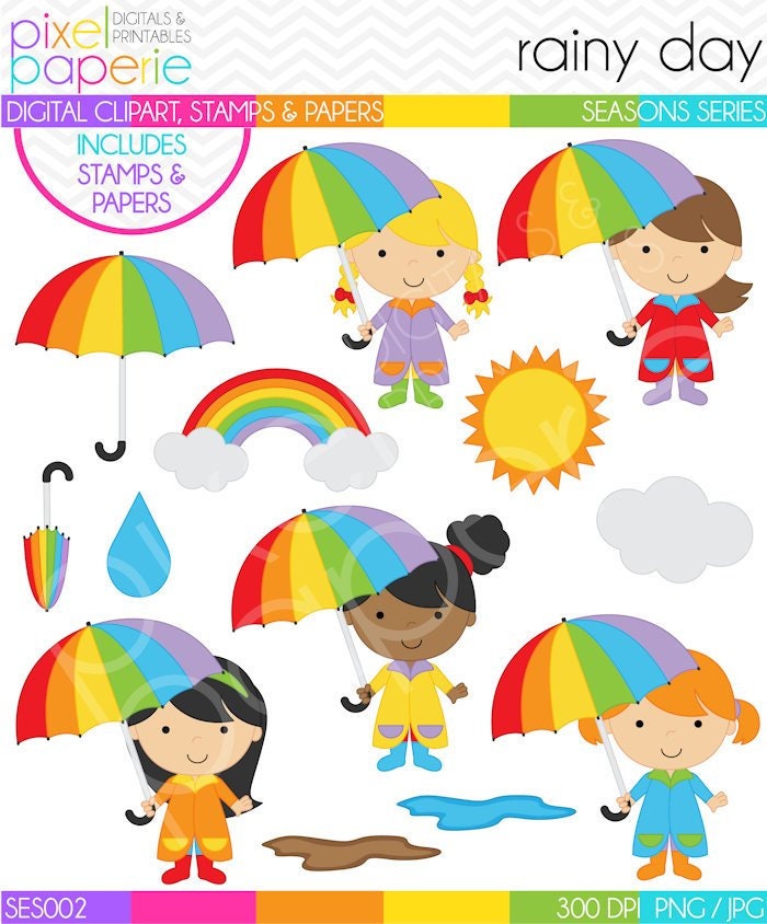 Rainy Day Umbrella Clipart