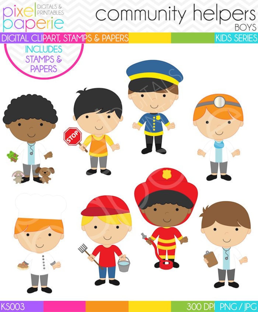 Community Helpers Clip Art