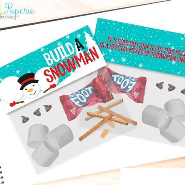 Snowman Bag Topper - Etsy