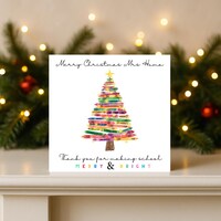 Personalised Class Christmas Card, Class Christmas Gift, Christmas ...