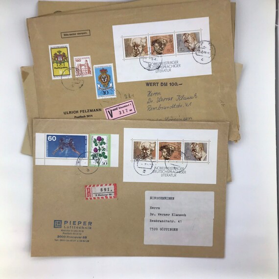 Postage Stamps Collectibles Vintage Mail Covers from Germany Art ...