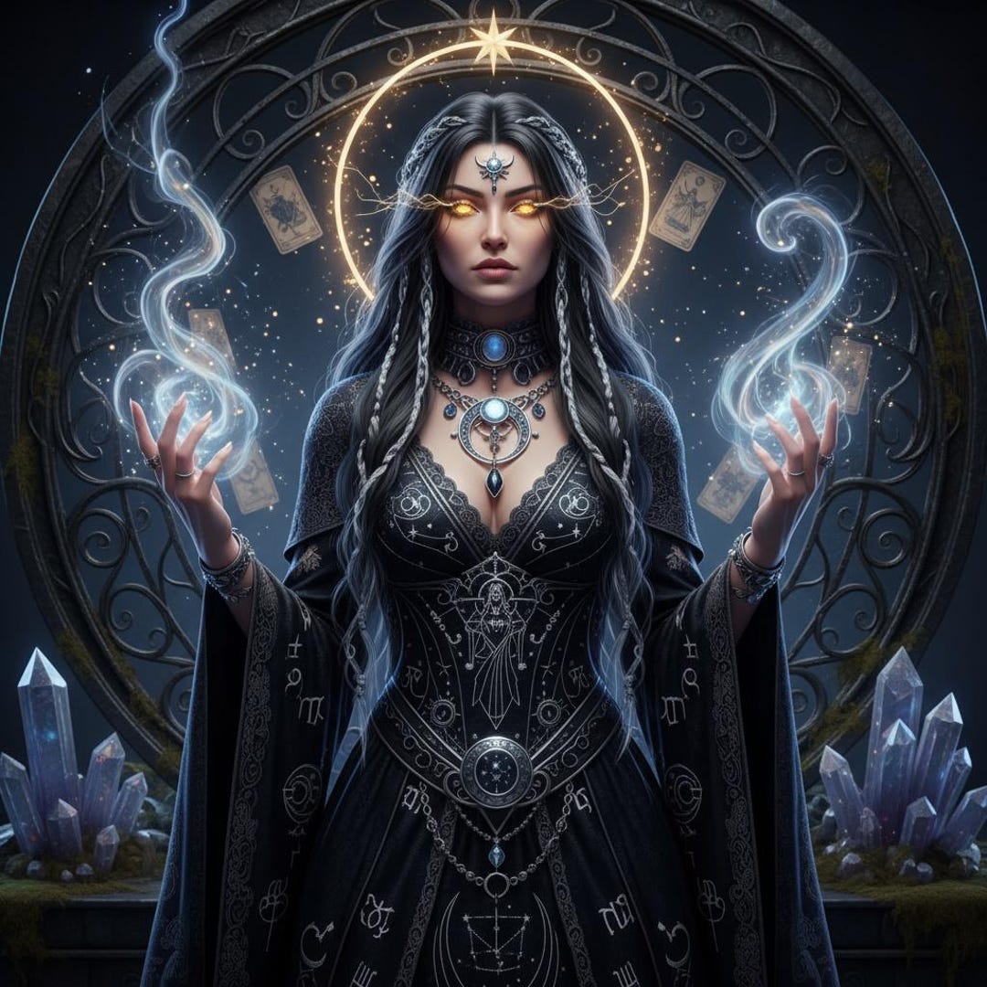 Mystical Witch Portraits – Ultra-realistic Fantasy Digital Art Pack - Etsy