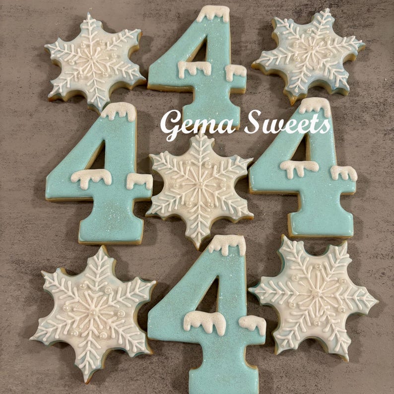 Ice Princess Theme Cookies: Set of 12 - Etsy
