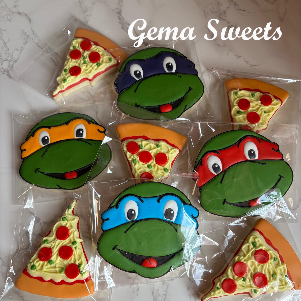 Ninja Turtle Sugar Cookies: Decorated Party Favors, Set of 12 - Etsy