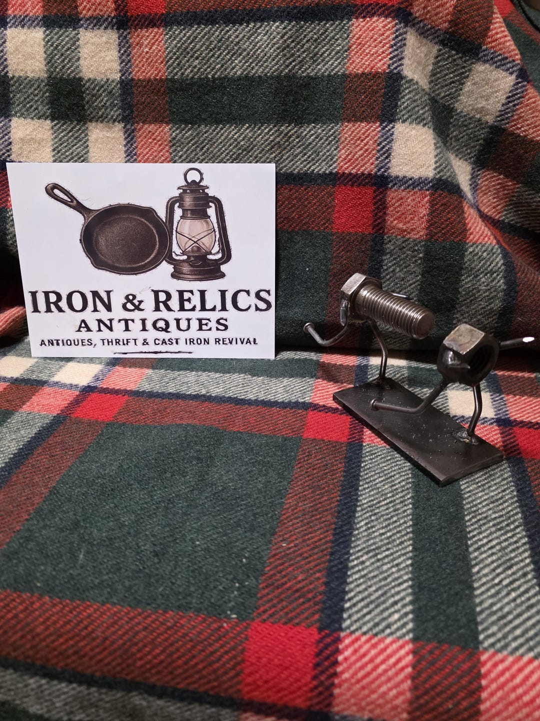 Handmade Bolt & Nut Metal Sculpture – Industrial Humor Desk Art - Etsy