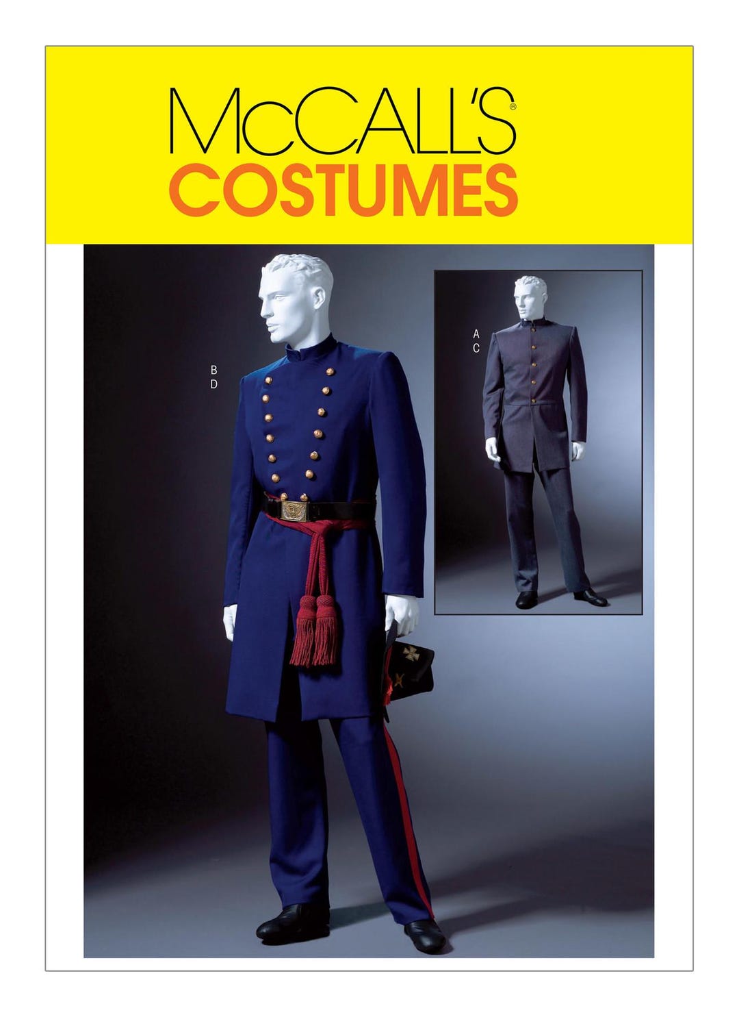 M4745 Mccall's 4745 SEWING PATTERN Men's Costumes Civil War Coat ...