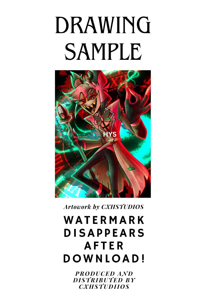 Hazbin Hotel Alastor & Vox Art Bundle (digital Download) - Etsy