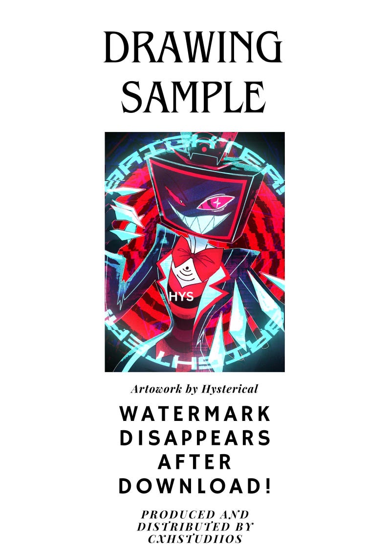 Hazbin Hotel Alastor & Vox Art Bundle (digital Download) - Etsy