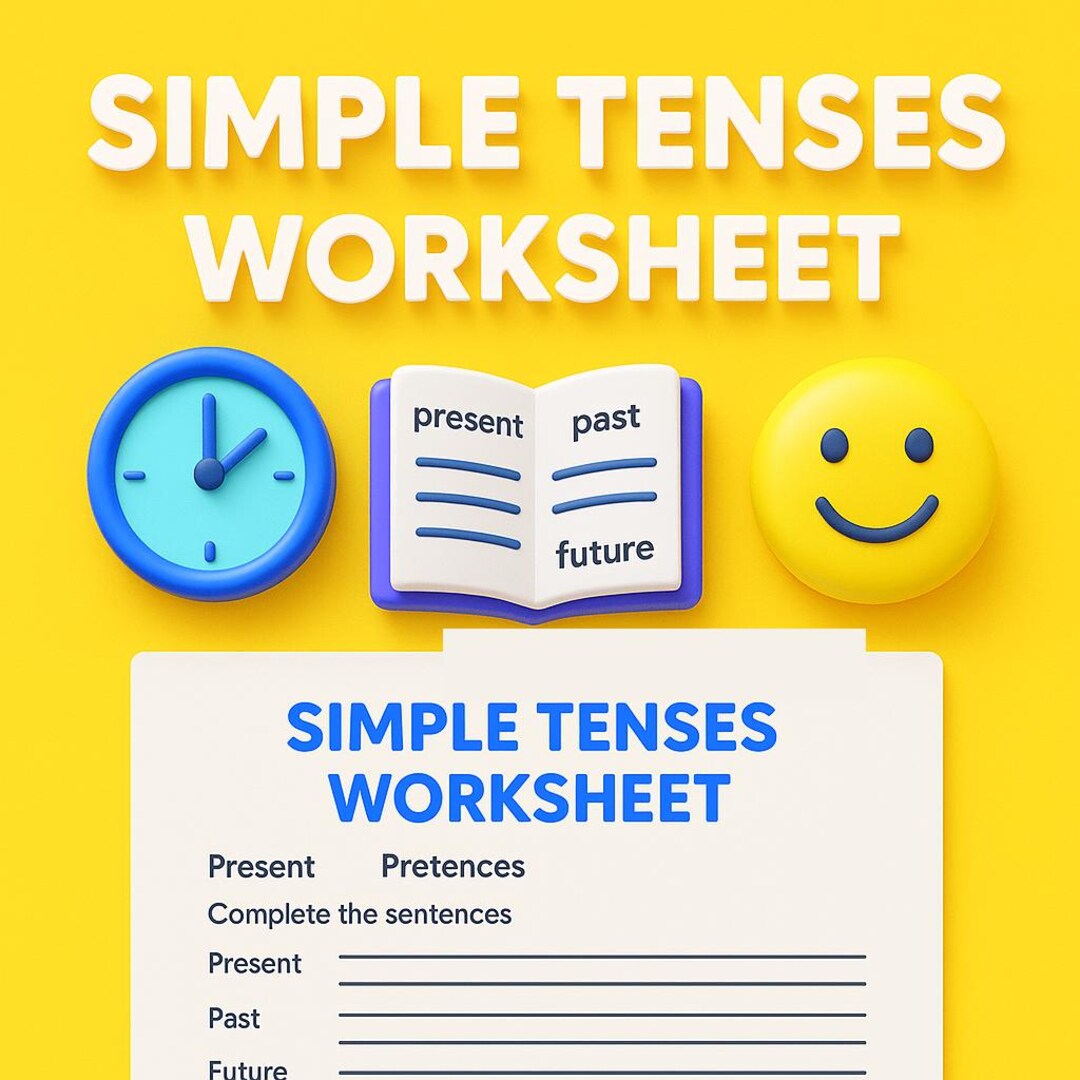 Simple Tenses Worksheet | Present, Past & Future Simple | Irregular ...
