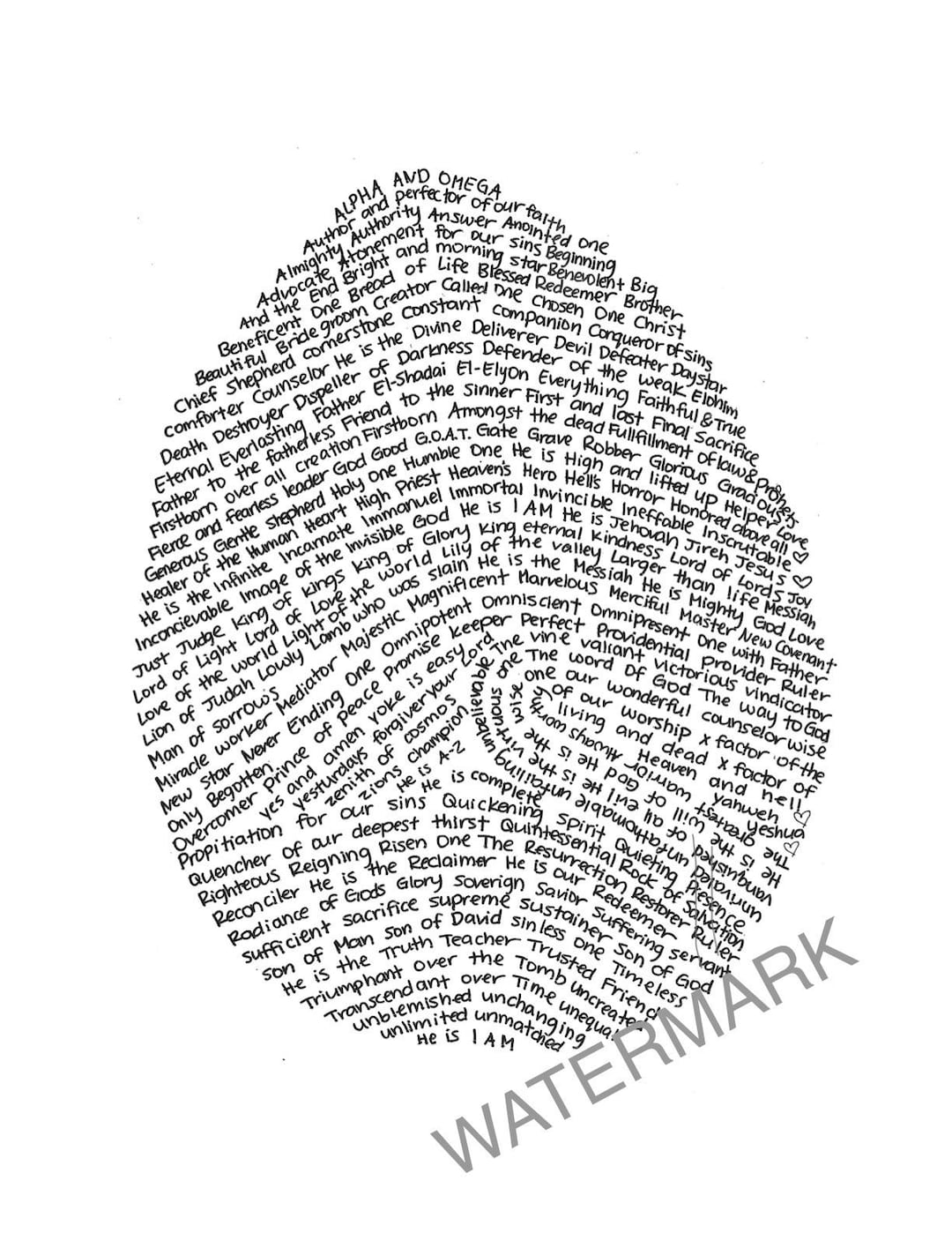 God's Fingerprint Art - Etsy