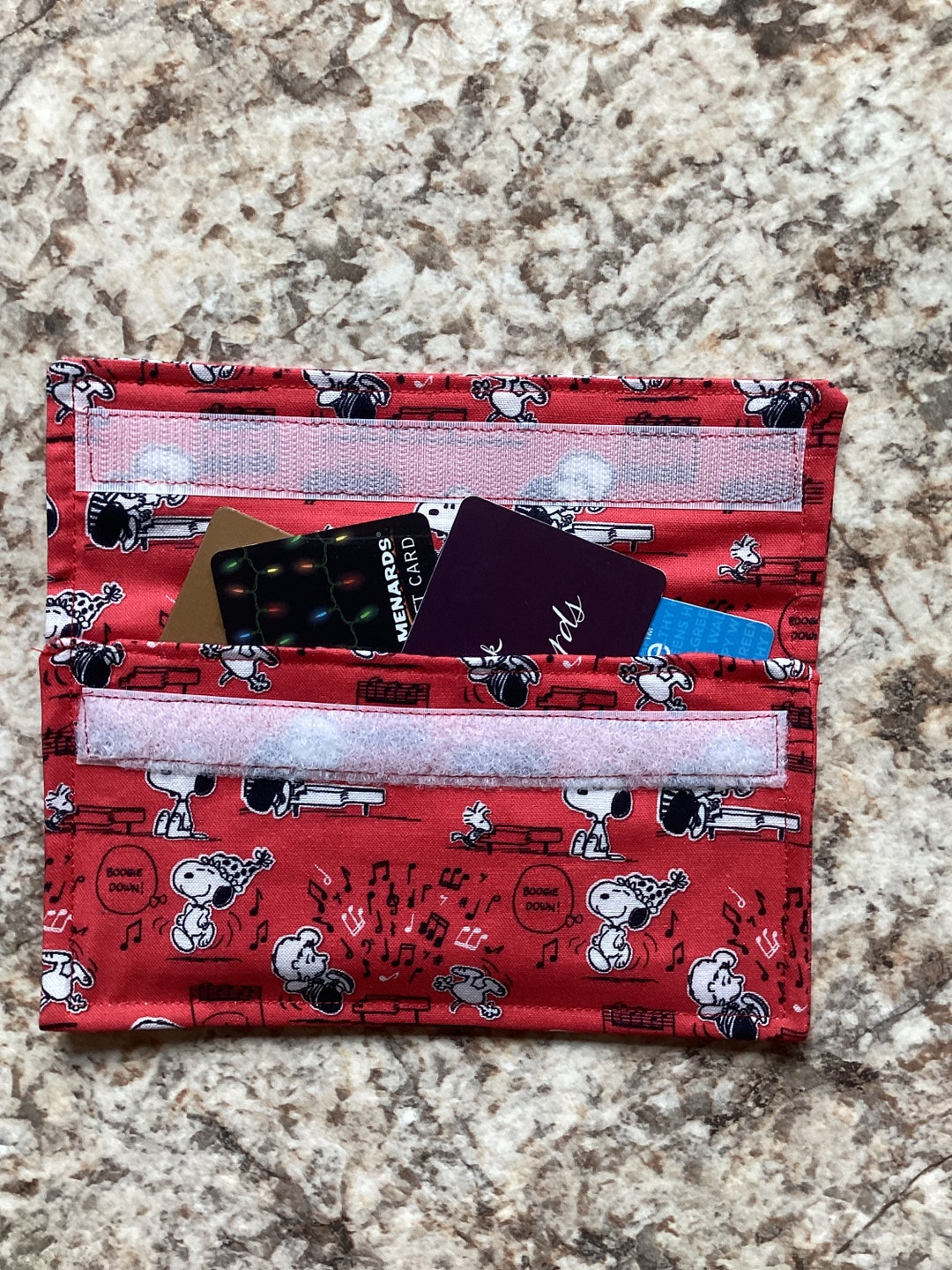 NEW SMALLER SNOOPY Receipt Holder / Coupons/ Appointment / Gift Card ...