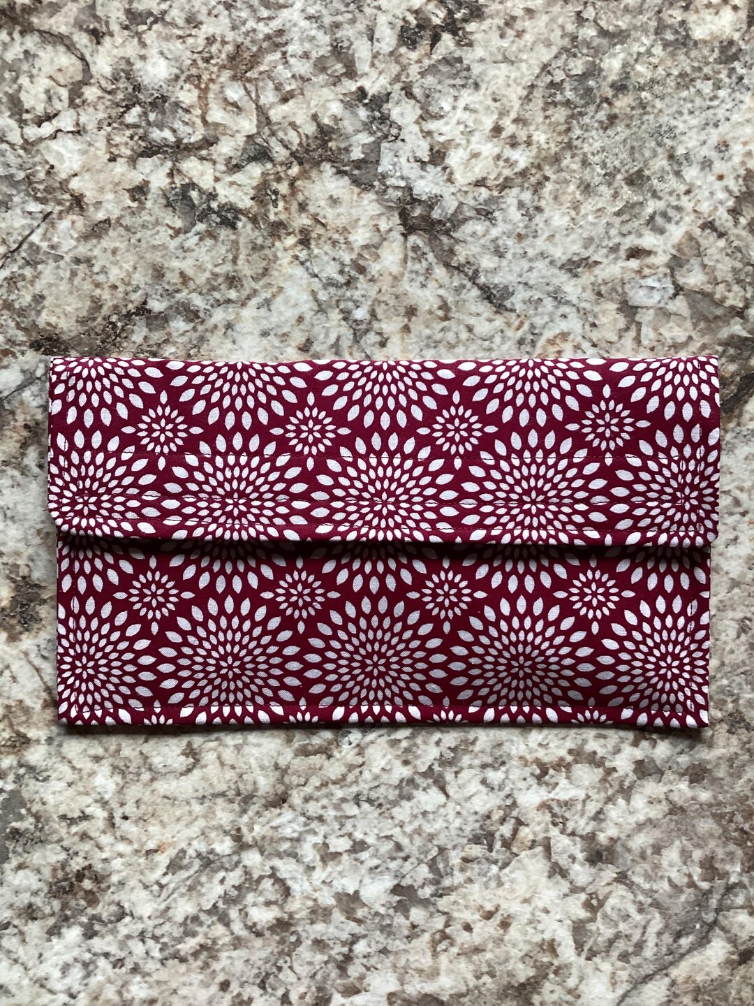 Burgundy Bursting Star Coupon Holder/ Organizer/ Receipt Holder /wallet ...