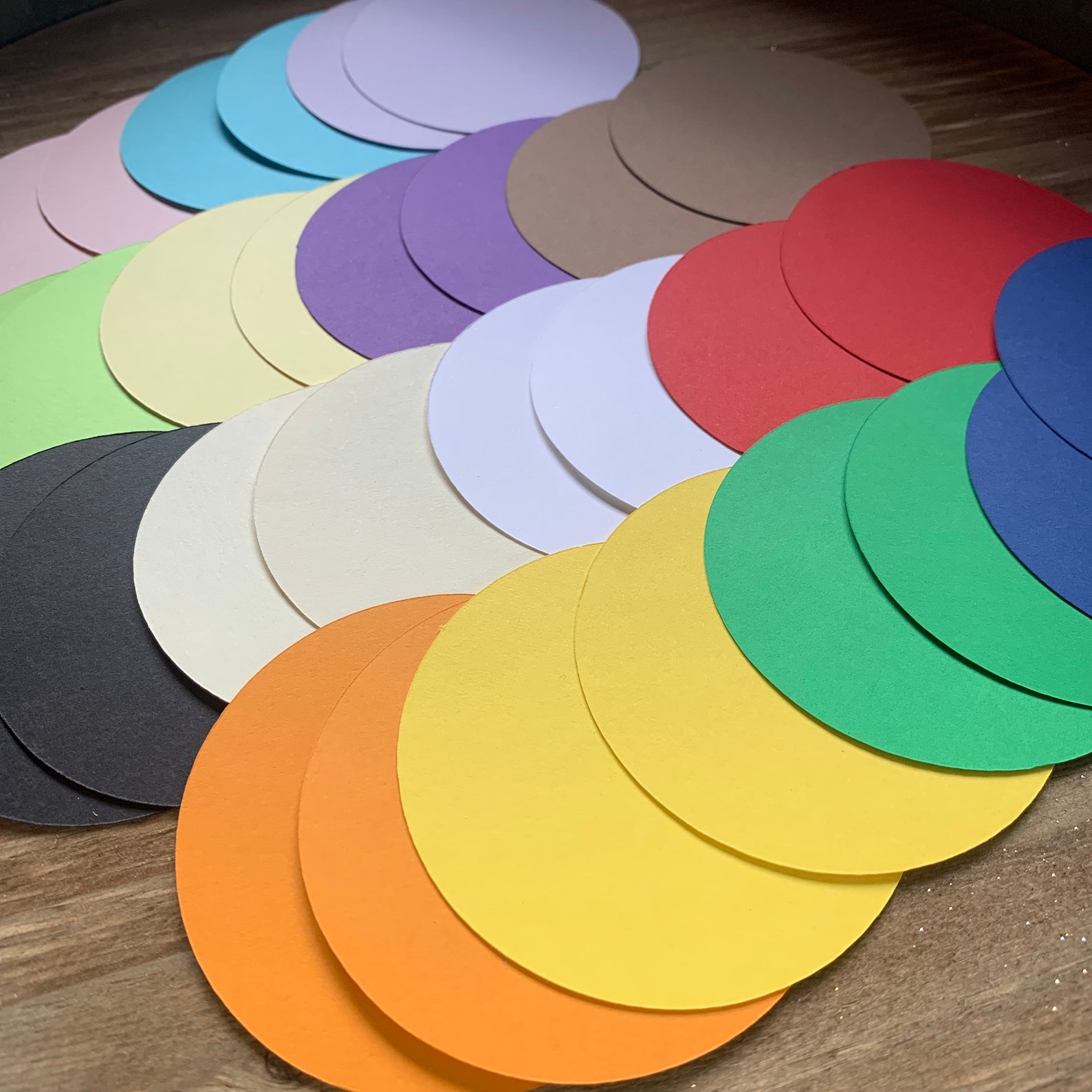 Round Circle Die Cuts 30x per Order, Card Making Scrapbooking Party ...