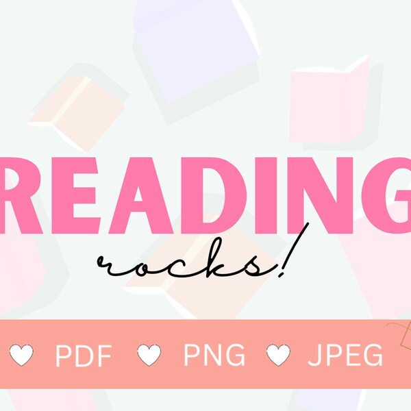 Reading Rocks - Etsy