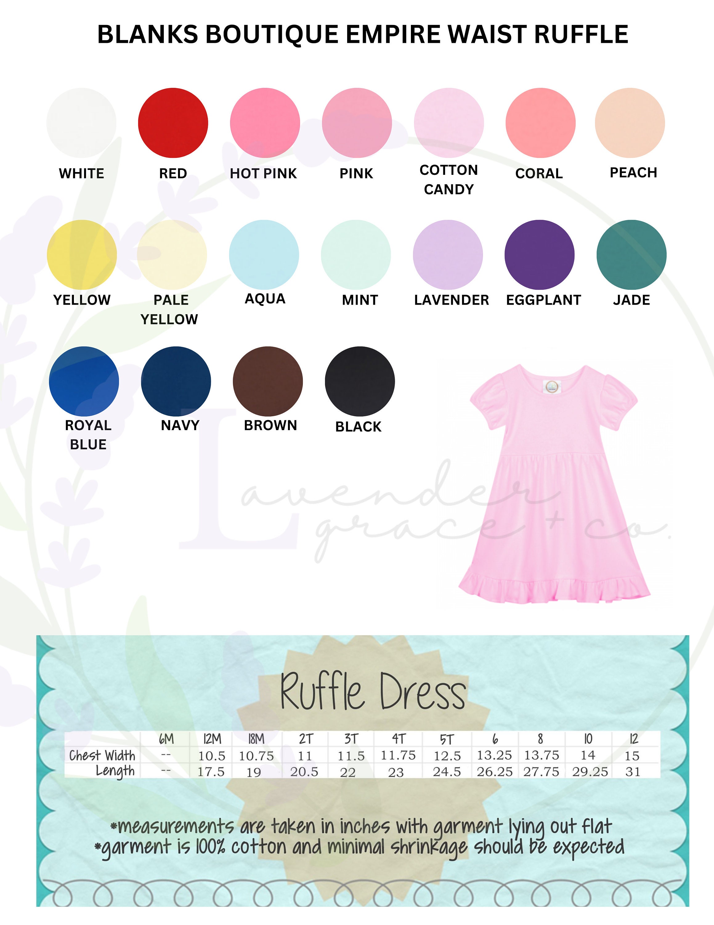 Embroidered Monogrammed or Name Ruffle Dress, Back to School Initials ...