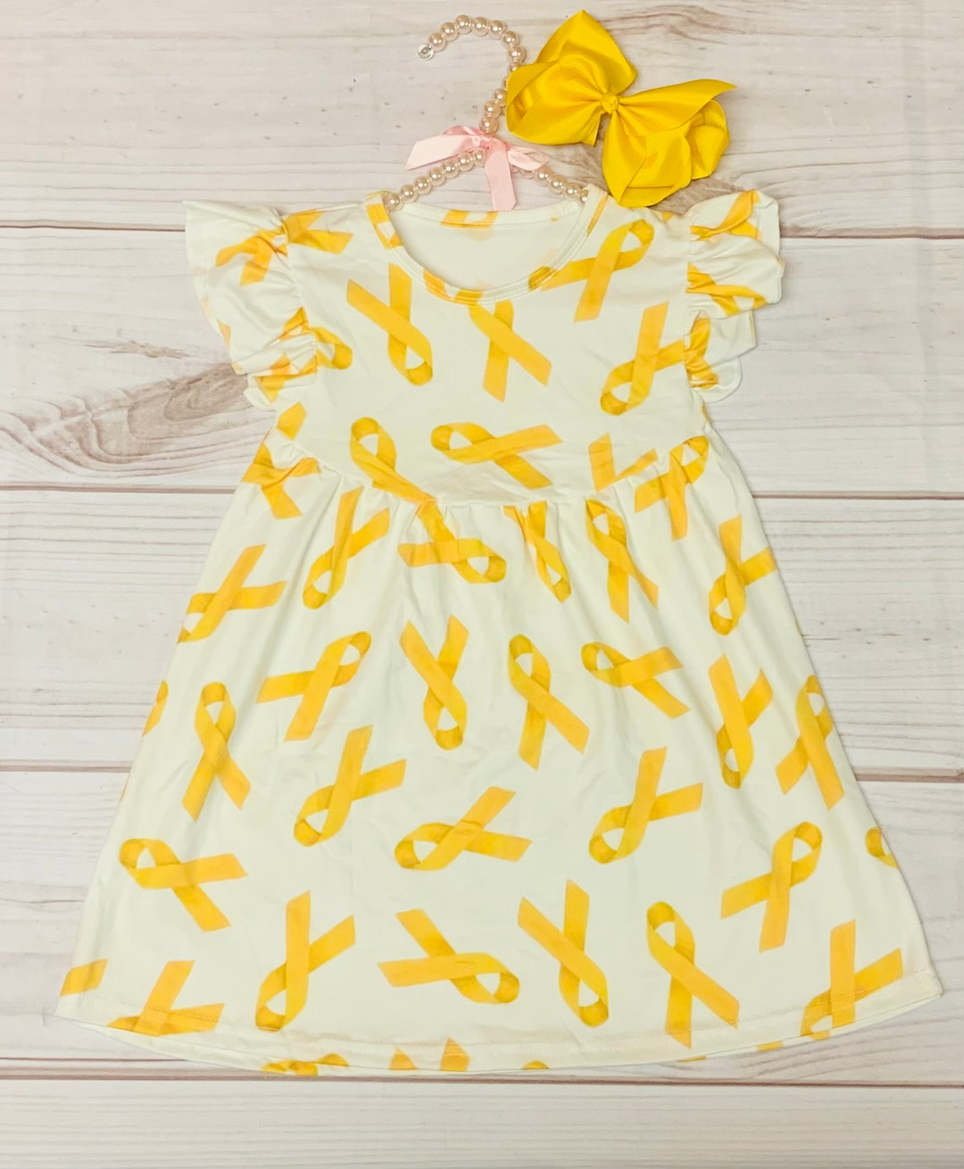 Milk Silk Fight Pediatric Cancer Dress, Girls Toddler Cancer Support ...