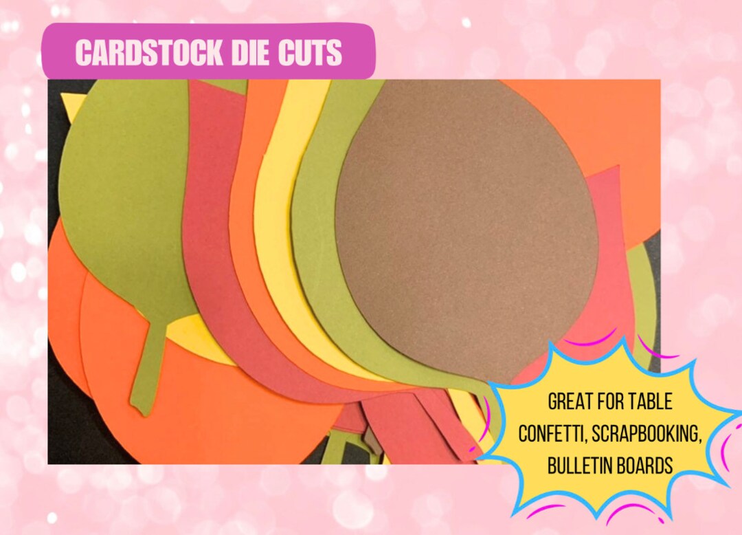Cardstock Fall Leaves Die Cuts 30x per Order, Autumn, Giving Tree ...