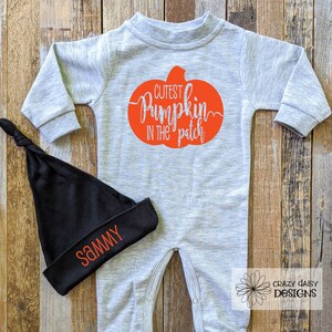 Cutest Pumpkin in the Patch, Halloween Baby Outfit, Fall Baby Clothes ...