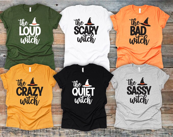 Halloween Matching Witch Shirt, Custom Witch Shirt, Spooky Gifts ...