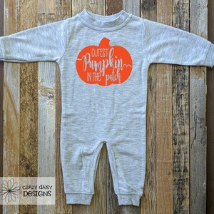 Cutest Pumpkin in the Patch, Halloween Baby Outfit, Fall Baby Clothes ...