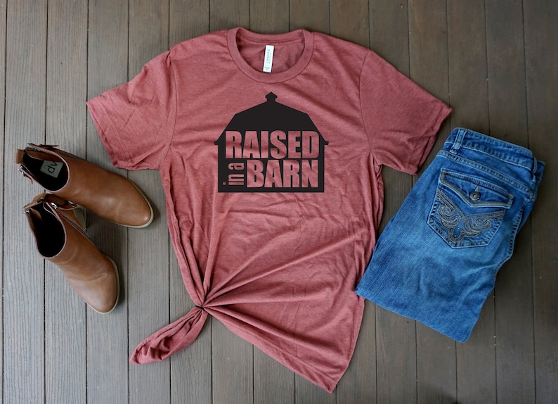 Raised in a Barn Shirt Farmer Tshirt Funny Farm Shirts Farm - Etsy UK