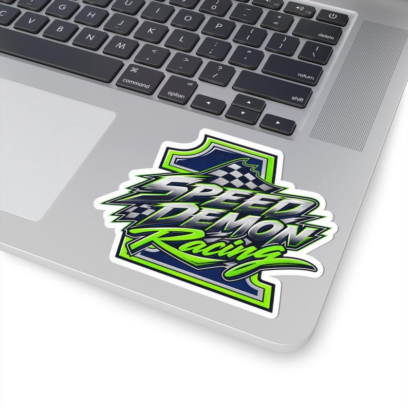 Seahawks Themed Speed Demon Racing JDM Sticker Racing Decal, Checkered ...