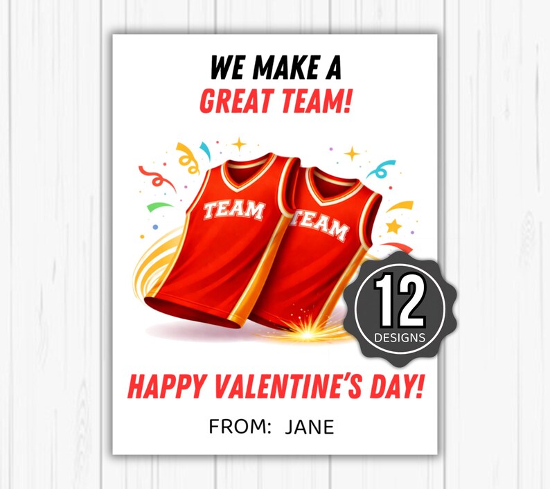 Basketball Valentines Day Cards, Printable Basketball Valentines for ...