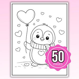 Valentines Coloring Pages, Valentines Day Coloring Book, Valentines Day ...