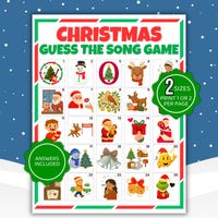 Printable Christmas Songs Dingbats Picture Quiz With Answers ...