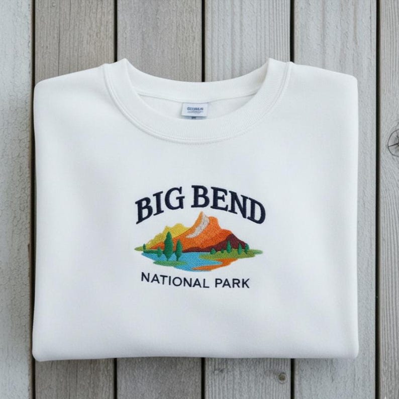 Big Bend National Park Embroidered Sweatshirt | Vintage Texas Crewneck ...