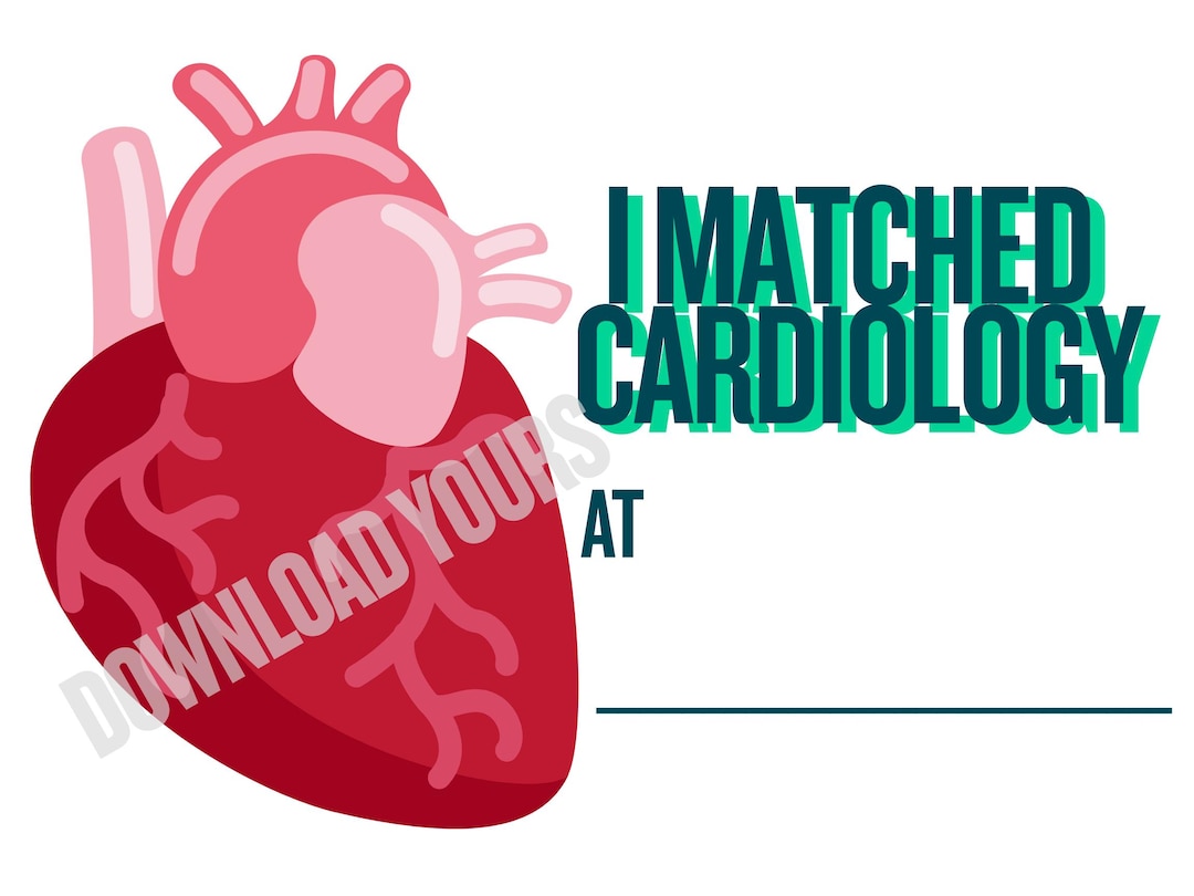 Cardiology Match Day Sign - Etsy