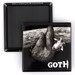 Goth Fridge Magnet | Goat + Sloth Hybrid Animal | 2" Square Fridge ...
