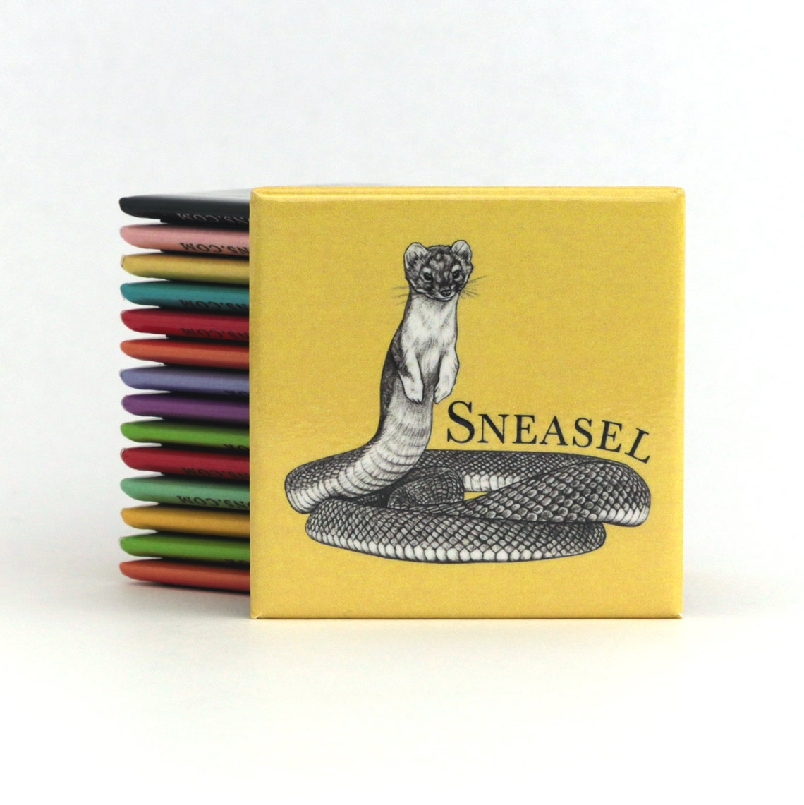 Sneasel Magnet | Snake + Weasel Hybrid Animal Art - Etsy