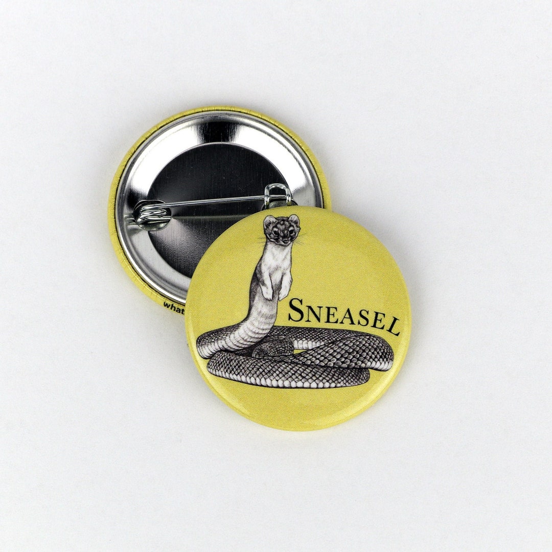 Sneasel Button Snake Weasel Hybrid Animal 1.5 - Etsy