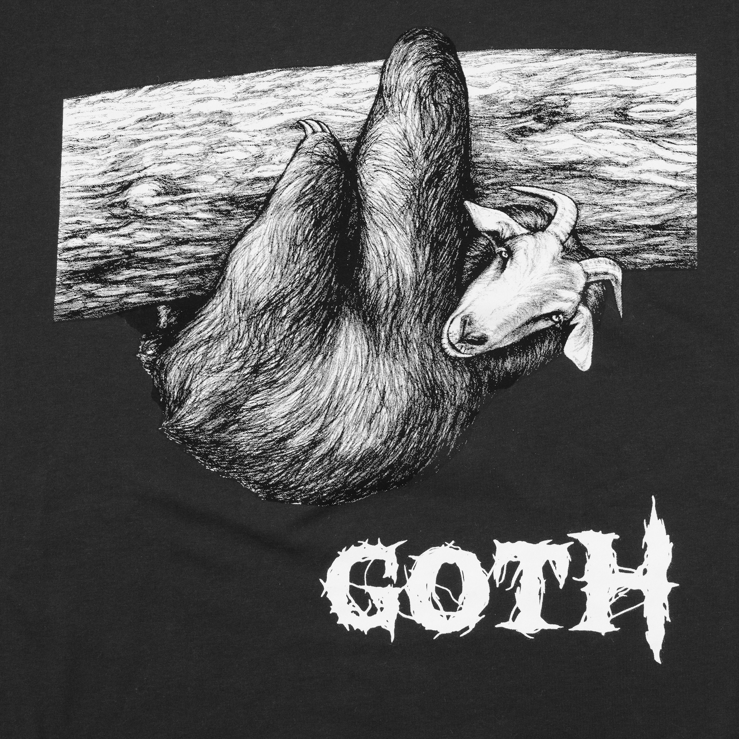 Goth T Shirt Goat Sloth Hybrid Animal Black Unisex T - Etsy