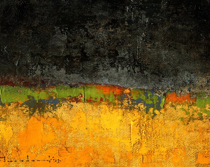 Murmurous in the Far - Oil Painting Landscape Painting Abstract ...