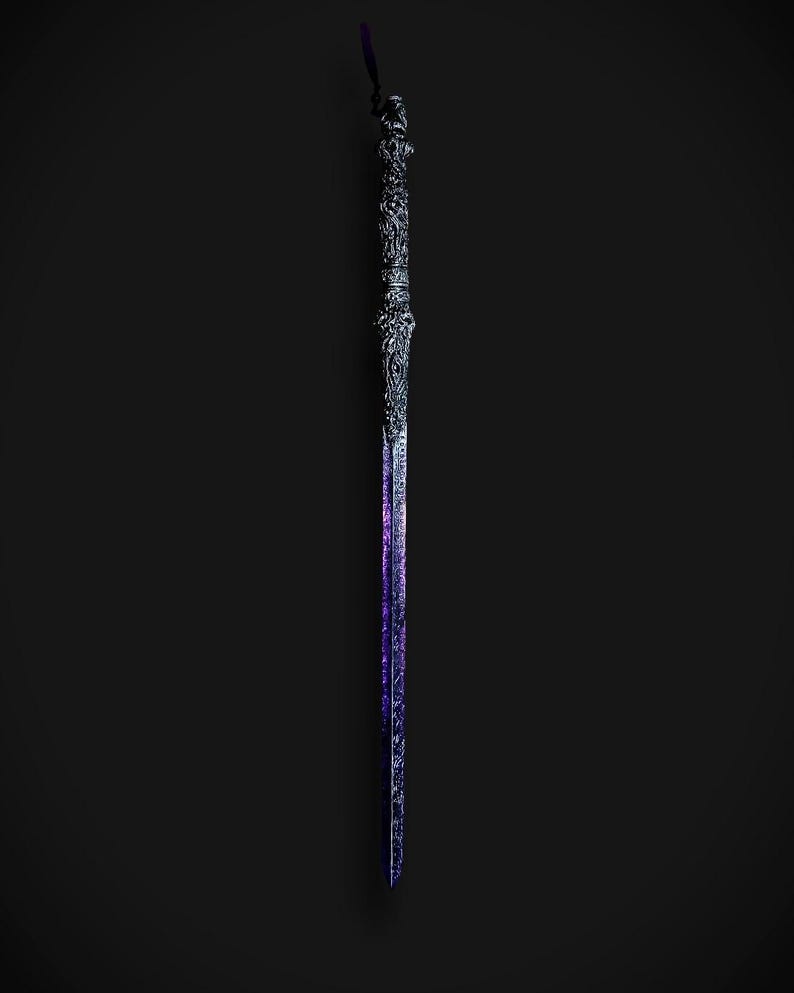 Handcrafted Violet Epoxy Resin Sword – Oculus Tenebris | Dark Fantasy ...
