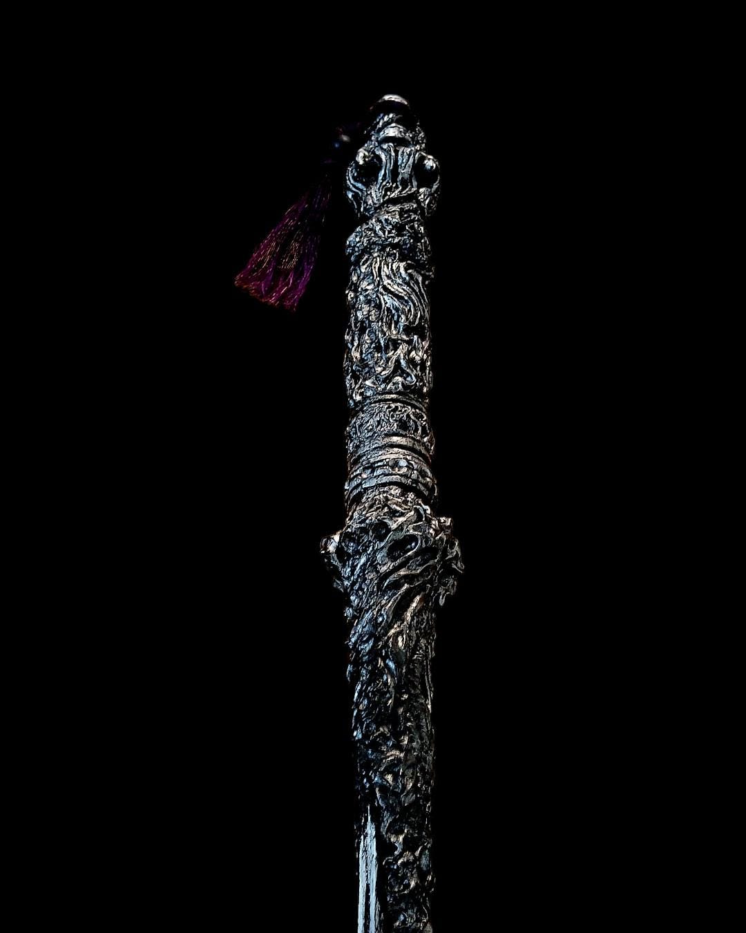 Handcrafted Violet Epoxy Resin Sword – Oculus Tenebris | Dark Fantasy ...