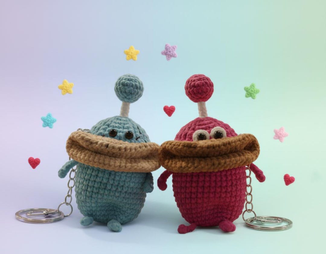 Monster Key Cover Crochet Pattern PDF | Cute Amigurumi Key Cozy ...