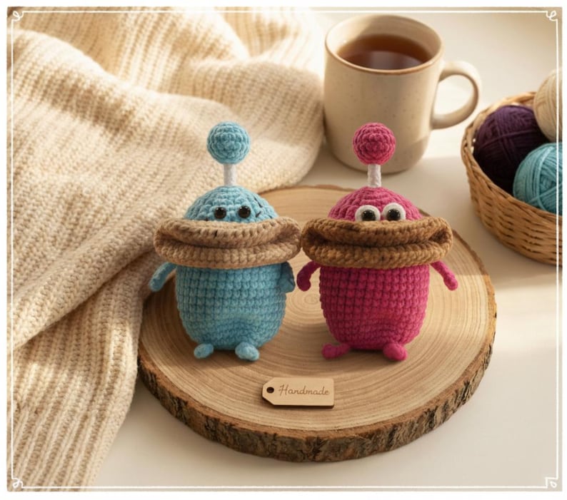 Monster Key Cover Crochet Pattern PDF | Cute Amigurumi Key Cozy ...