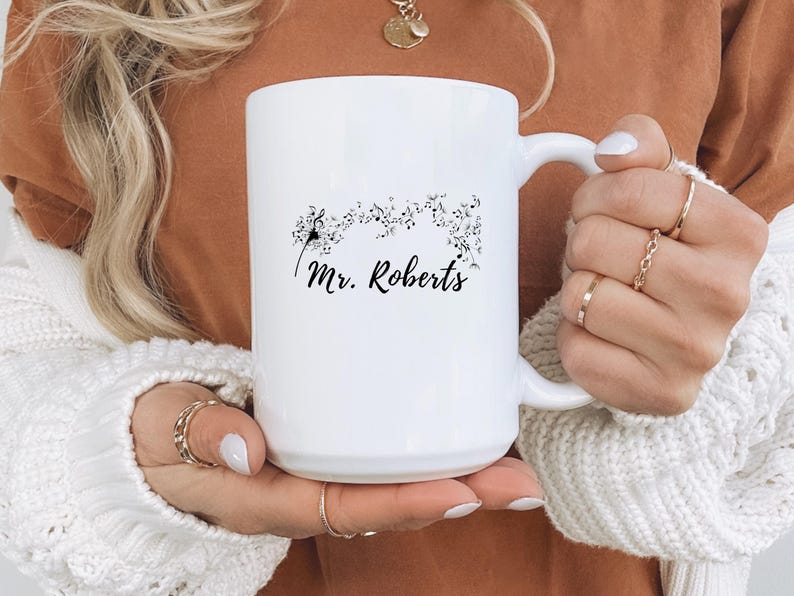 Personalized Piano Teacher Mug, Best Music Instructor Gift, Custom ...