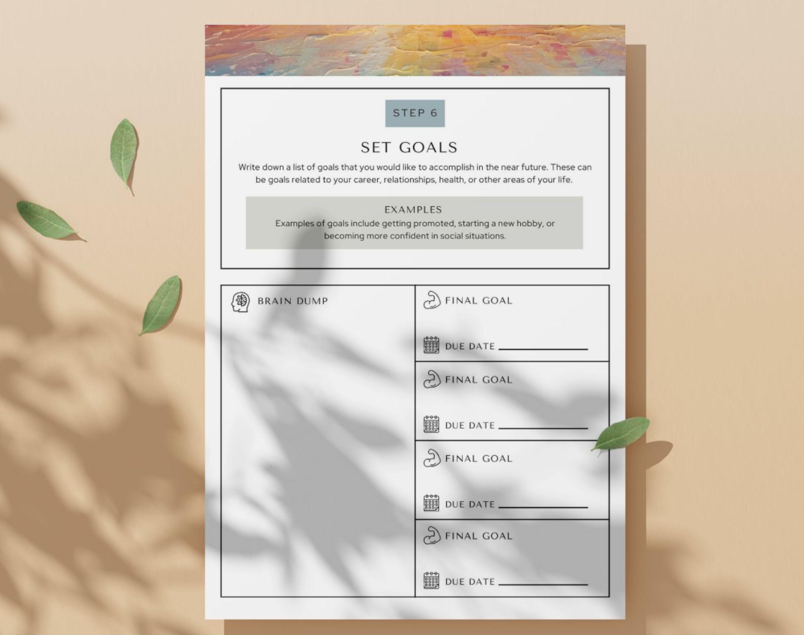 Self Discovery Worksheets, Personal Growth Journal Pages, Values and ...