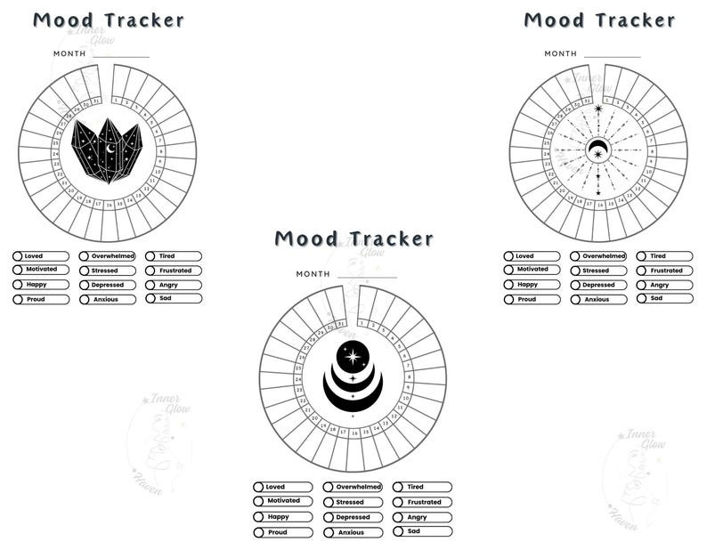 Mood Tracker Journal: 3-month Mental Health Printable (PDF Download) - Etsy