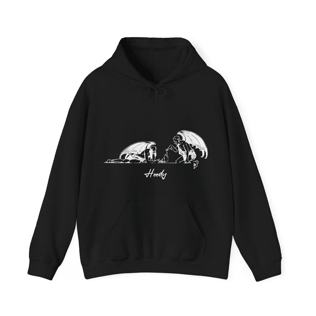 Renaissance Demons - Black Cozy Pullover Hoodie - Unisex Heavy Blend ...