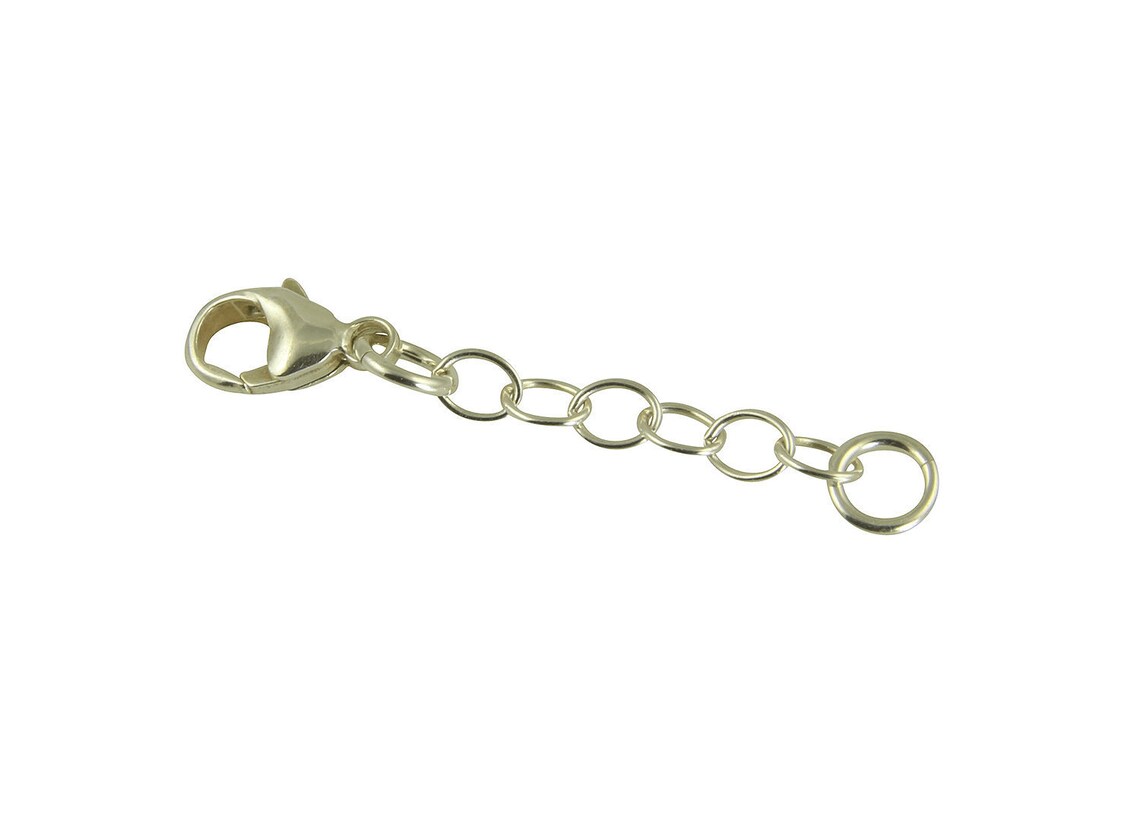 Essentially Pure Sterling Silver Extender Chain 1 Inch, Anklet Bracelet ...