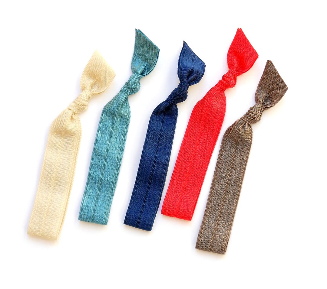 Charming - 5 Comfort Elastic Hair Ties / Bands / Bracelets - Etsy