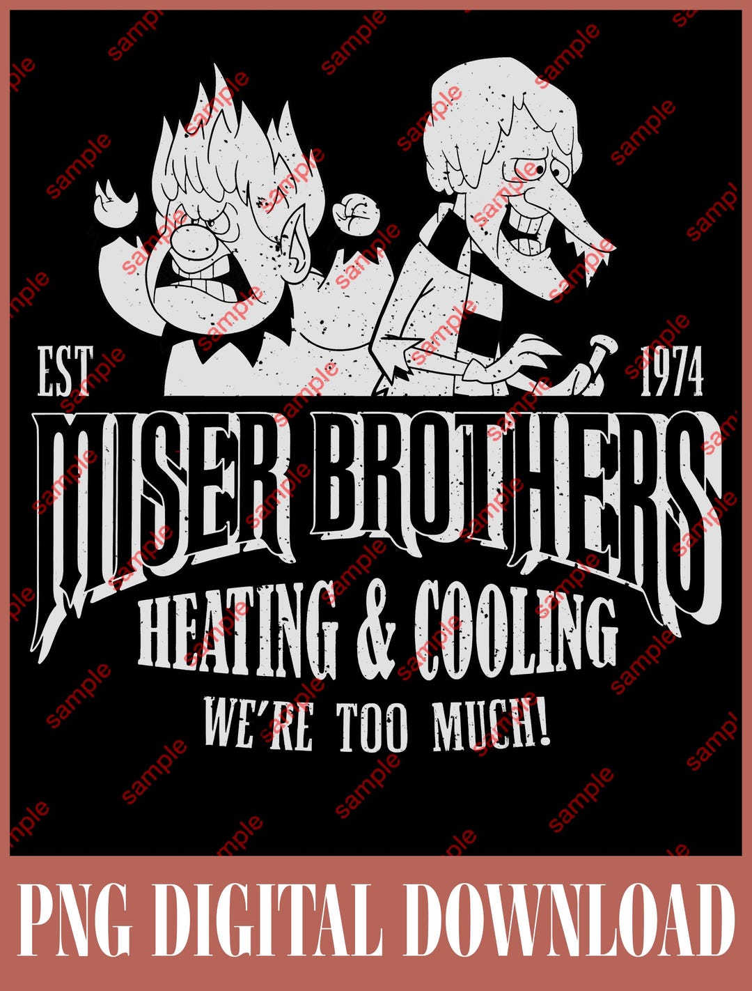 Miser Brothers Chistmas Matching Png, Snow Miser and Heat Miser Png ...