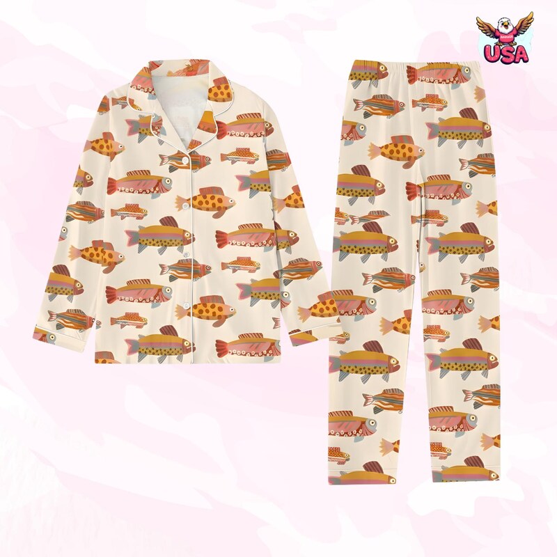 Men Fish Pajama Set - Etsy