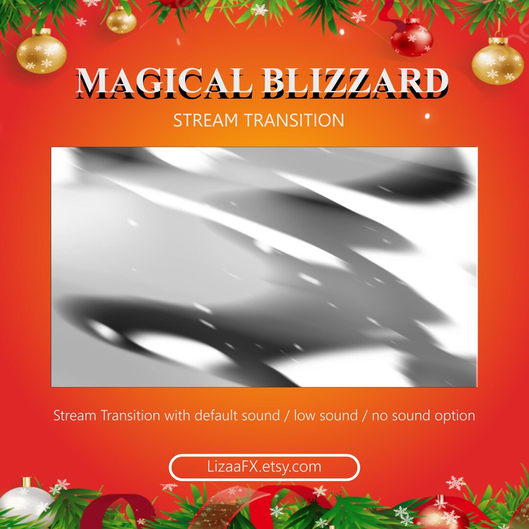 Magical Blizzard Animated Stream Transition – Winter Theme - Etsy