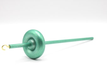 Breakfast Blue Wood Acrylic Top or Bottom Whorl Drop Spindle - Beginner ...